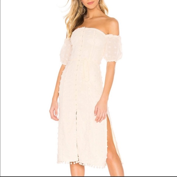 Tularosa | Dresses | Tularosa Lori Off Shoulder Ivory Boho Dress | Poshmark